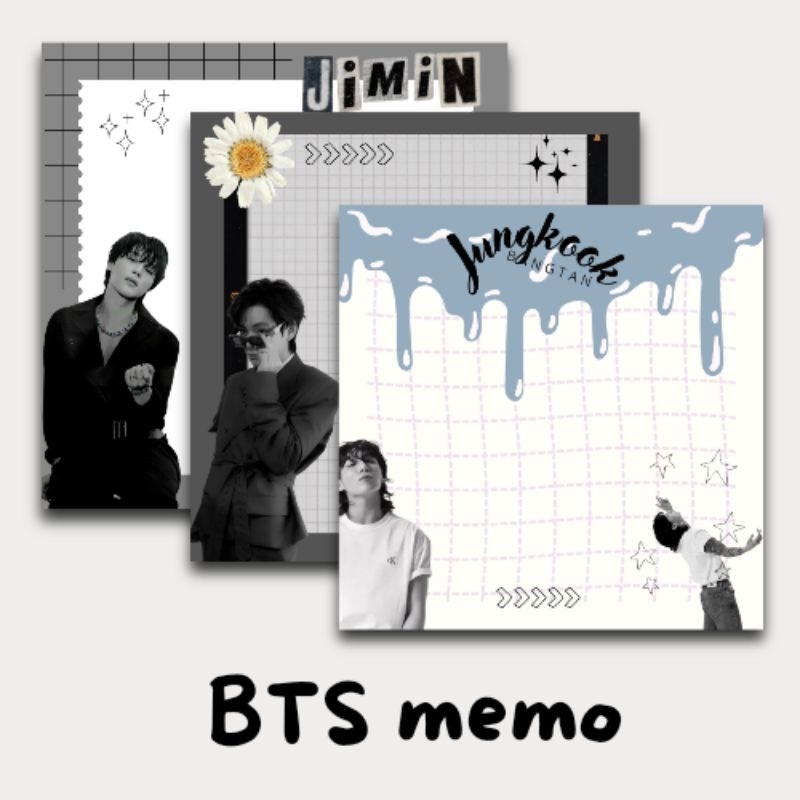 Jual memo - BTS memo aesthetic yang dapat digunakan untuk menghias ...