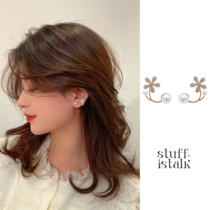 Jual Clementina Anting Bunga Model Juntai Bunga Hias Kristal erlian ...
