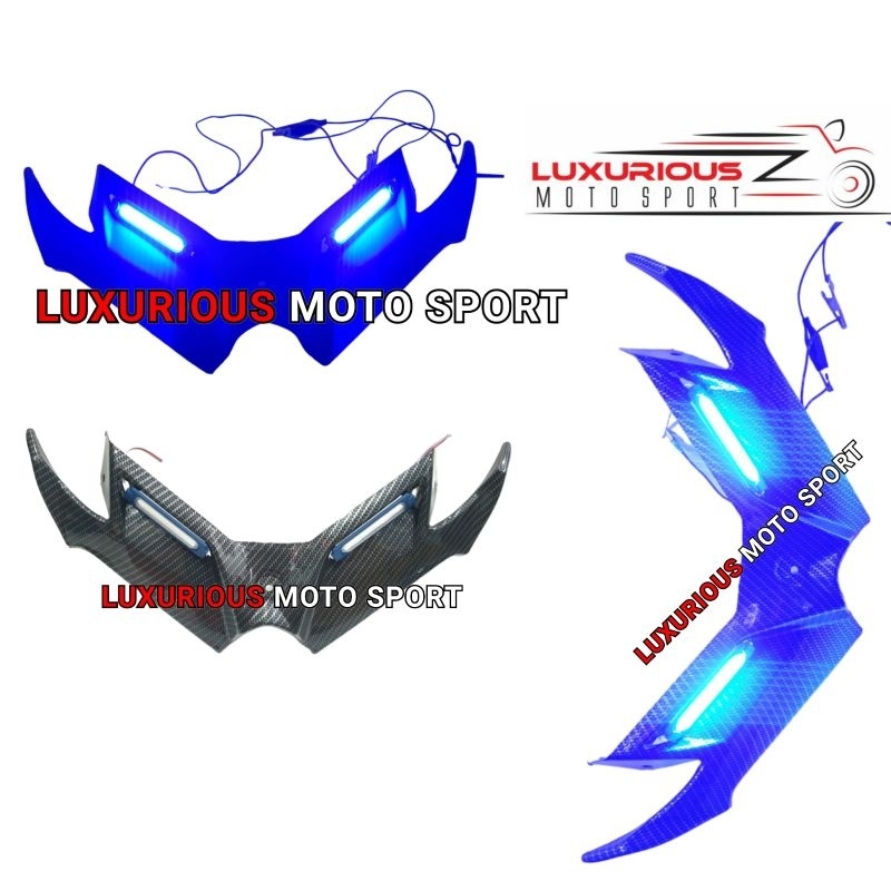 Jual winglet lampu R15 new winglet carbon R15 v3 winglet sayap depan ...