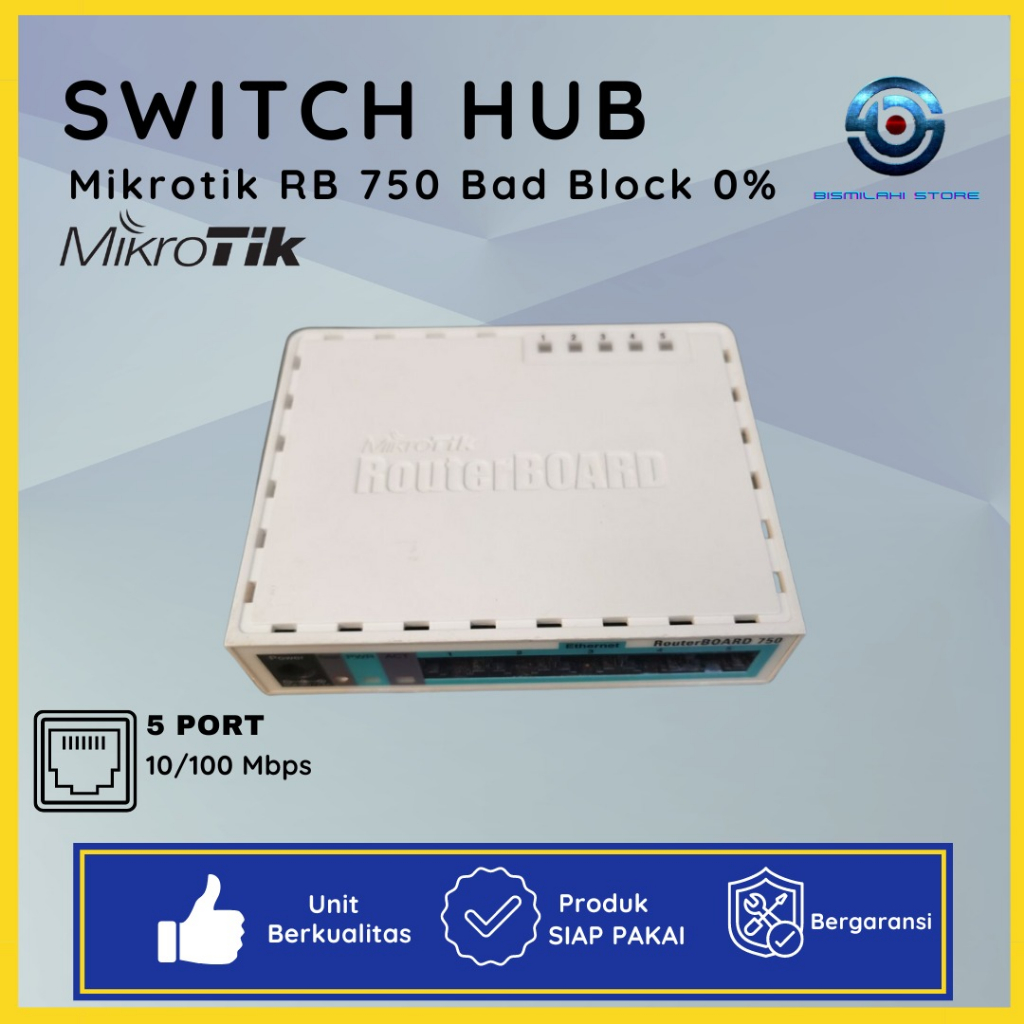Jual Mikrotik RouterBoard Rb750 Minus 1 Port Sisa 4 Port Berfungsi ...