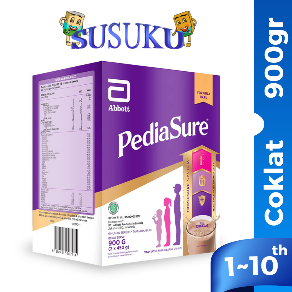 Jual PEDIASURE TRIPLESURE COKLAT 800GR | Shopee Indonesia