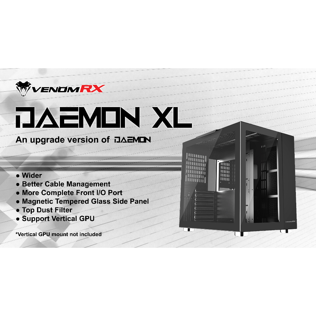 Jual Casing Venom RX DAEMON XL - BLACK | Shopee Indonesia