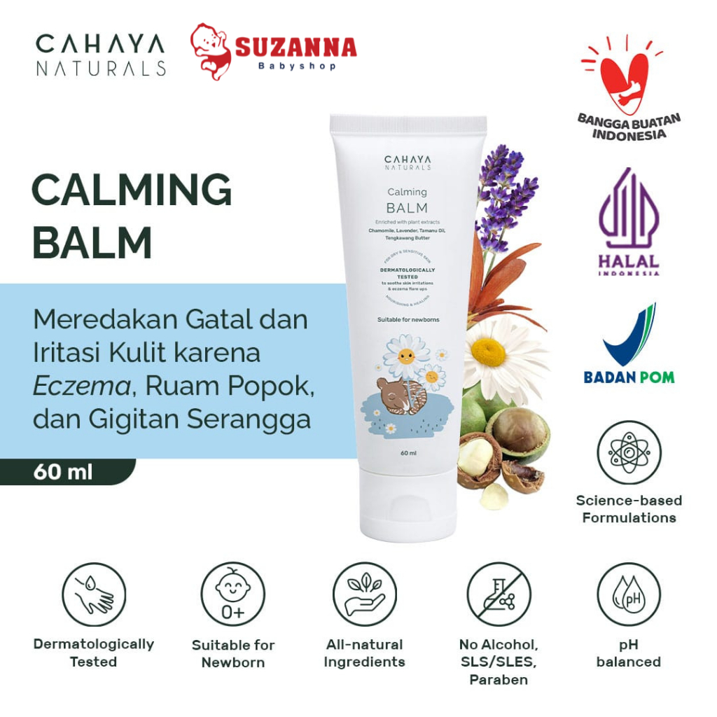 Jual Cahaya Naturals Calming Balm (Eczema & Rash Cream) 60 ml | Shopee ...