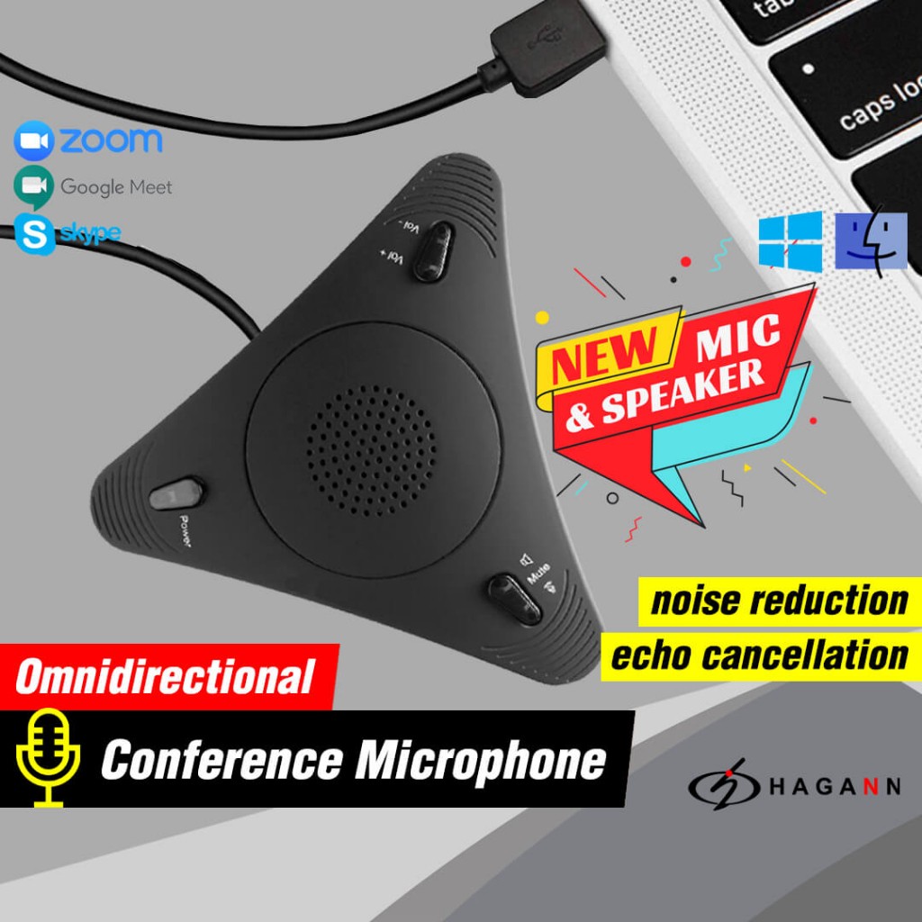 Jual MIC-U08 USB Microphone Speaker Online Meeting Mikrofon Conference ...
