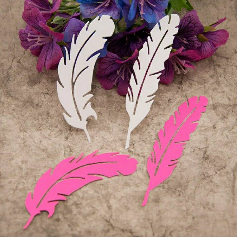 Jual Bentuk Bulu #190 Scerapbook Papercut Paper craft Kerajinan kertas ...
