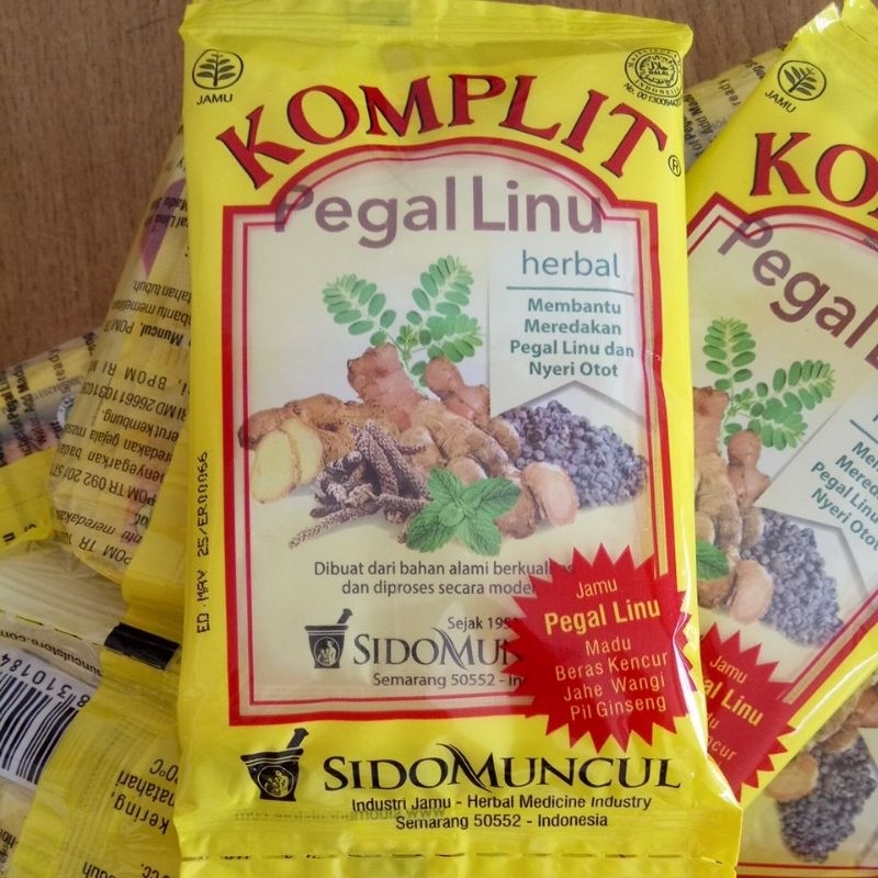 Jual Jamu Komplit Pegal Linu Sido Muncul 10 Sachet / Renceng | Shopee ... Jual Jamu Komplit Pegal Linu Sido Muncul 10 Sachet / Renceng | Shopee ...