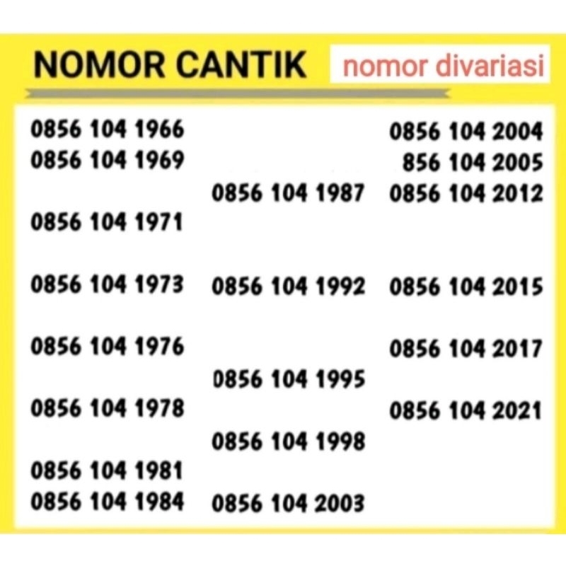 Jual No Cantik Indosat 11 digit seri tahun murah | Shopee Indonesia