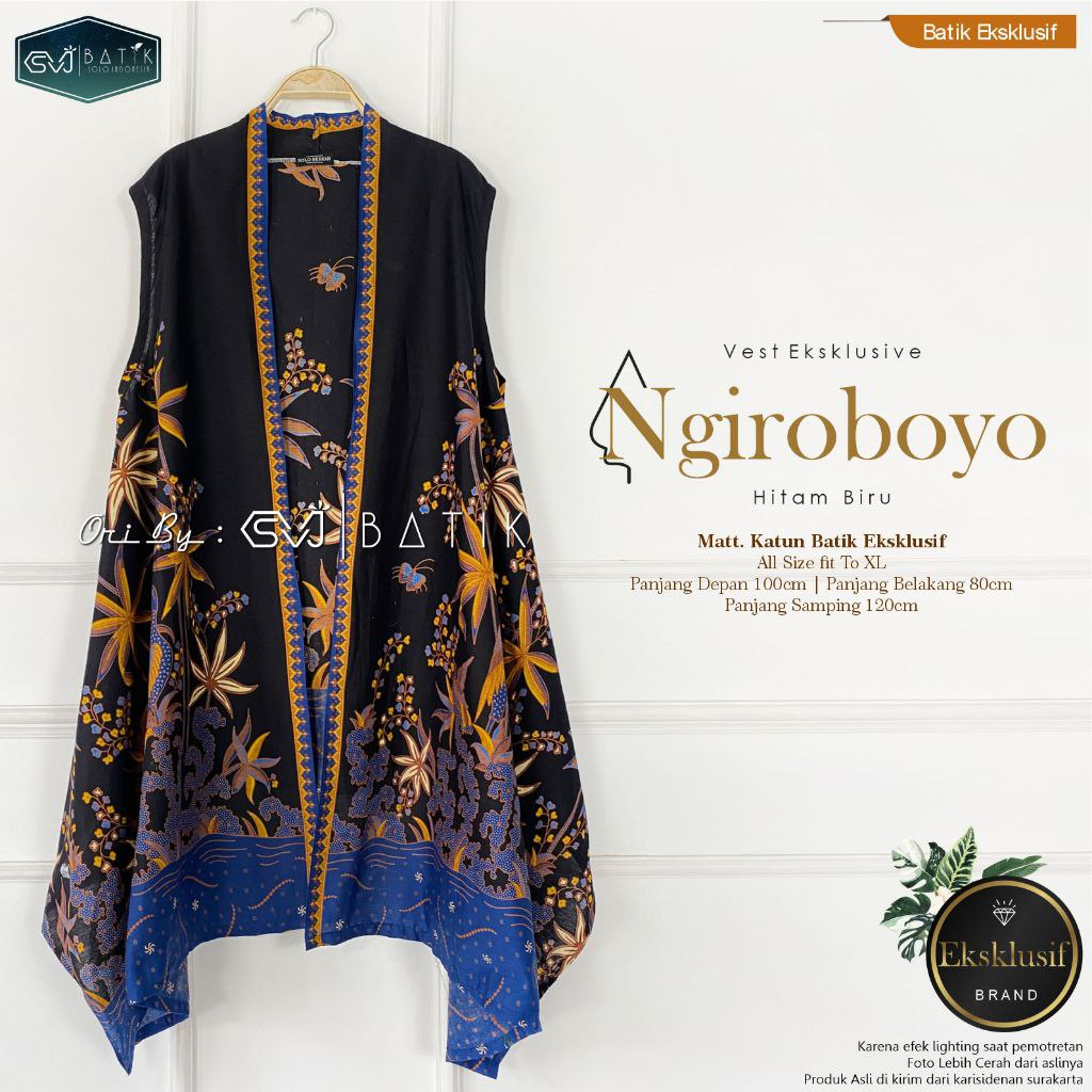 Jual VEST BATIK OUTER LONGCARDI OUTFIT KEKINIAN DAN ELEGAN | Shopee ...
