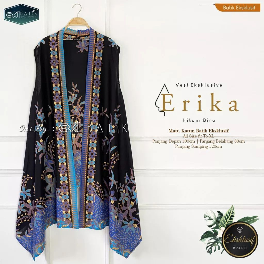 Jual VEST BATIK OUTER LONGCARDI OUTFIT KEKINIAN DAN ELEGAN | Shopee ...