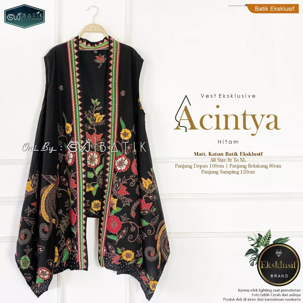Jual VEST BATIK OUTER LONGCARDI OUTFIT KEKINIAN DAN ELEGAN | Shopee ...