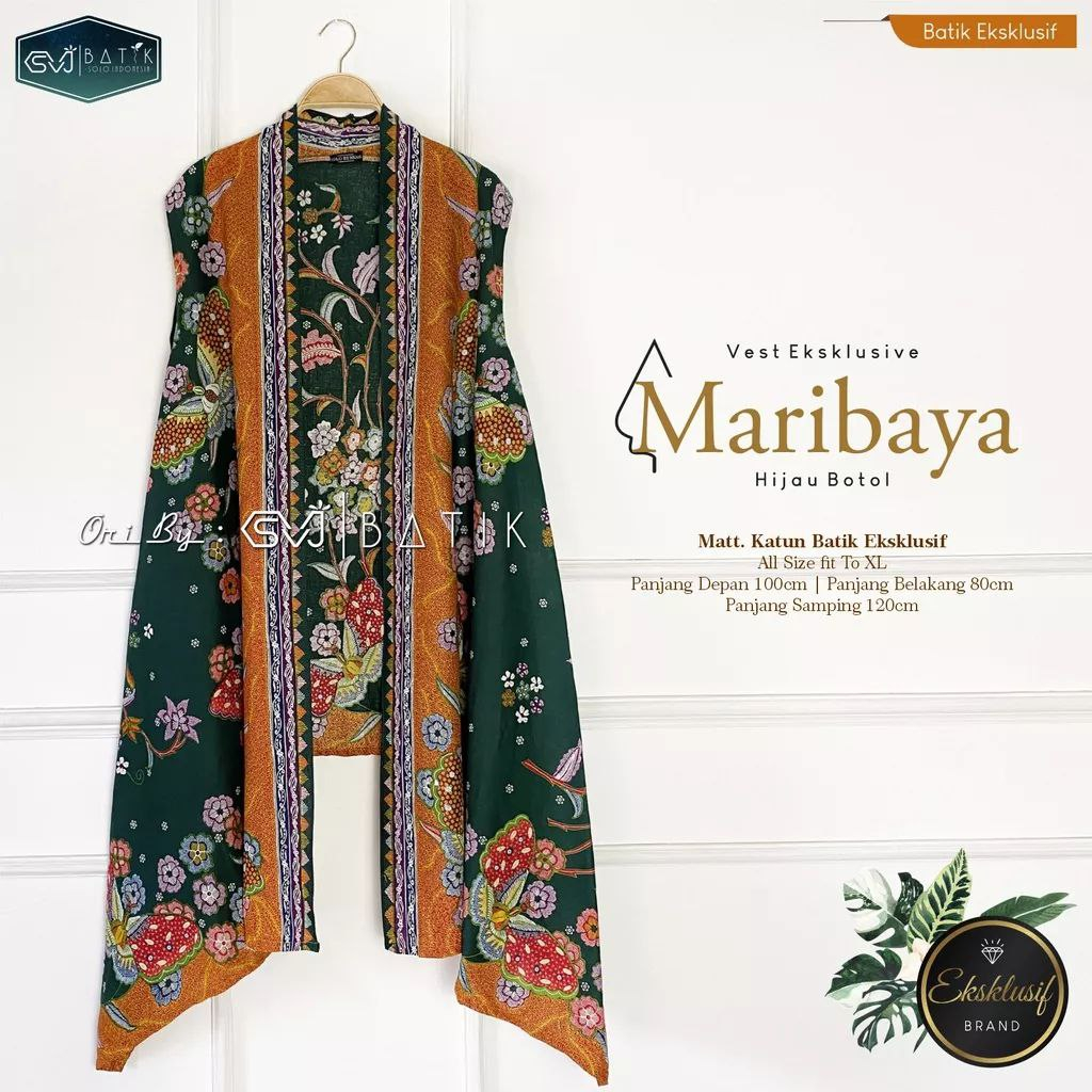 Jual VEST BATIK OUTER LONGCARDI OUTFIT KEKINIAN DAN ELEGAN | Shopee ...