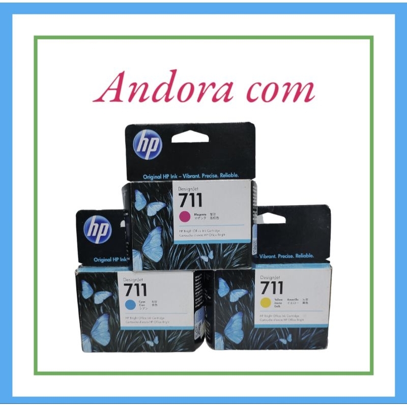 Jual Tinta printer HP 711 color original | Shopee Indonesia