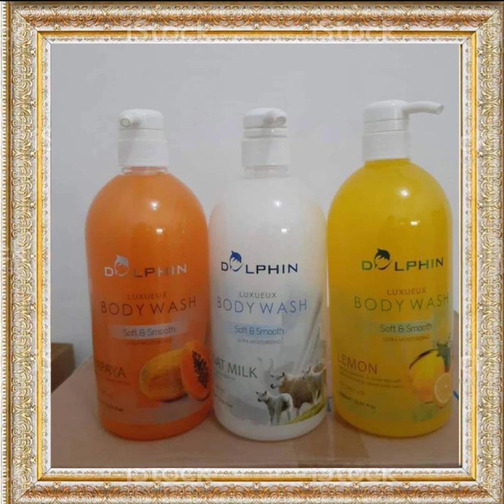Jual DOLPHIN BODY WASH 500ML PEPAYA / MILK / LEMON BPOM | Shopee Indonesia