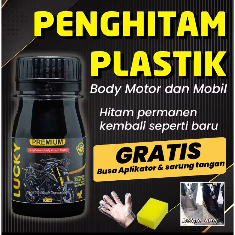 Jual Penghitam Body Motor / Mobil Permanen 30 ml - 50 ml - 100 ml Lucky ...