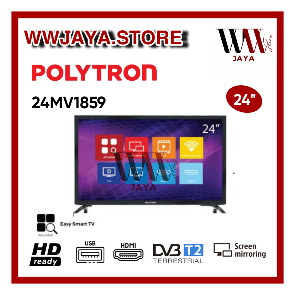Jual TV LED Digital Polytron 24MV1859 LED Polytron 24 Inch Digital TV ...