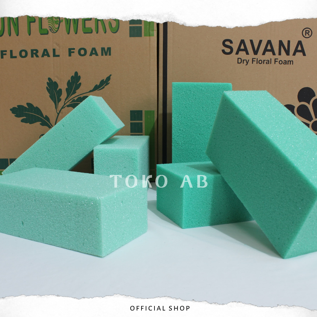 Jual 1 PCS FLORAL FOAM BUSA HIJAU B8097 MEDIA TANAM BUNGA PLASTIK GABUS ...