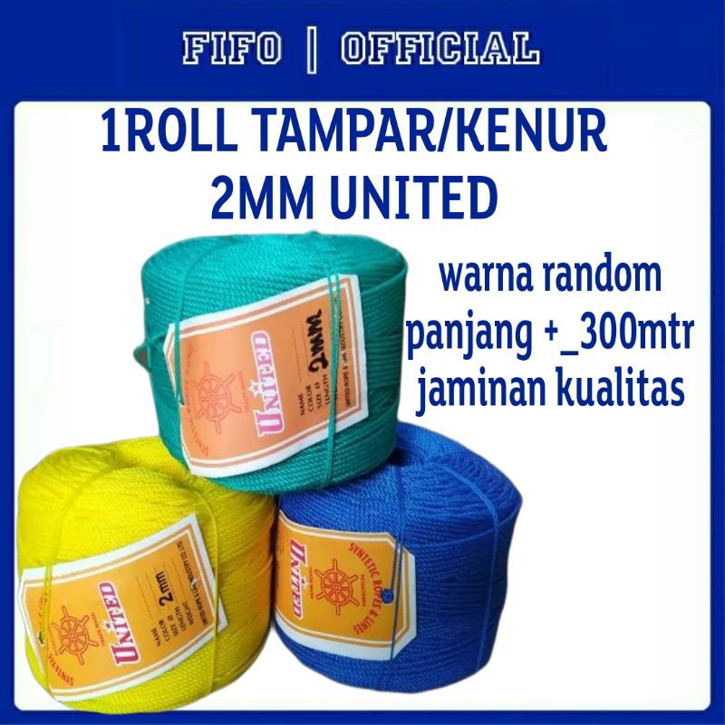 Jual [tali serbaguna 2MM] TALI TAMPAR 2mm 1 ROLL/ TALI TAMBANG 2MM TALI ...