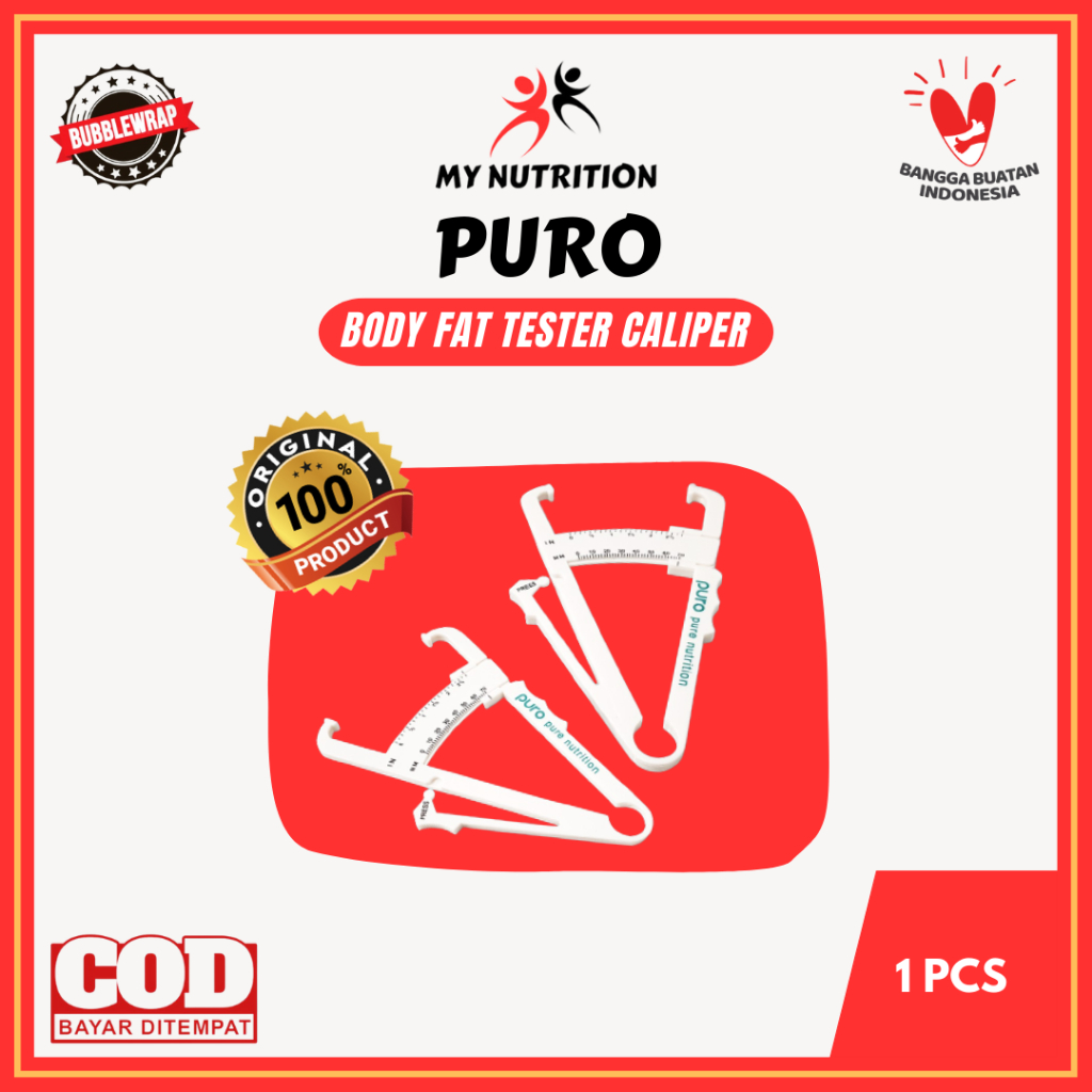 Jual PURO Body Fat Tester Caliper Kaliper Alat Ukur Badan | Shopee ...