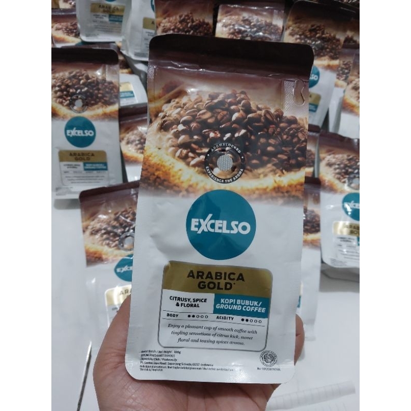 Jual Kopi Excelso Arabica Gold [ORIGINAL] 200GR -Kopi Bubuk | Shopee ...
