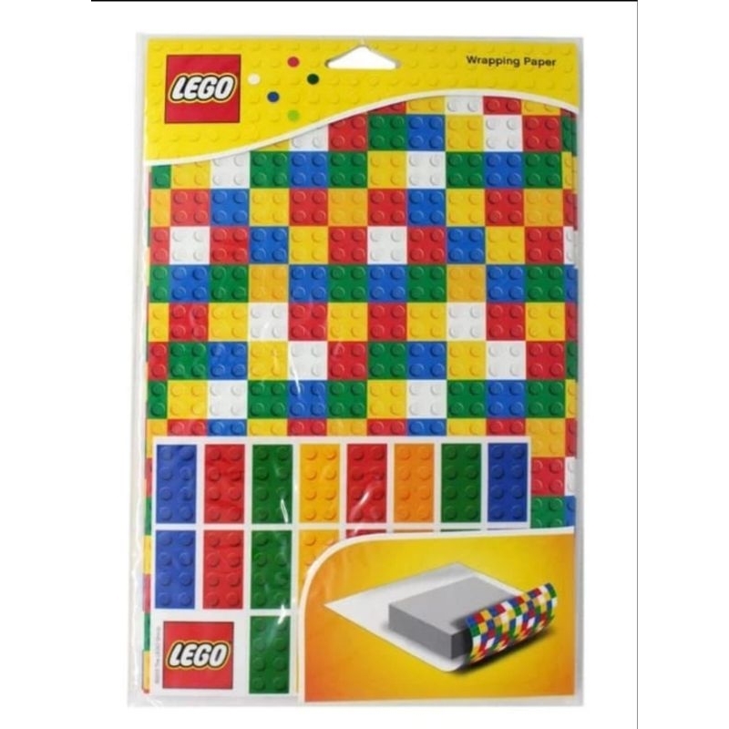 Jual ORIGINAL Lego Wrapping Paper / Kertas kado Lego isi 2 pcs Free ...