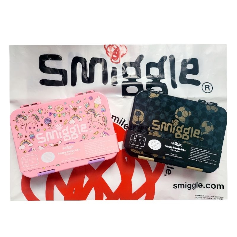 Jual Smiggle Medium Happy Bento Box ORIGINAL / kotak Makan Smiggle ...
