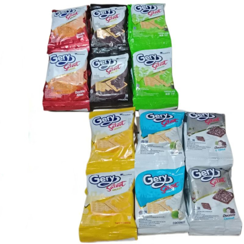 Jual { Per Pack isi 10 } Gery Saluut Malkist Rentengan 18gr isi 10 pcs ...