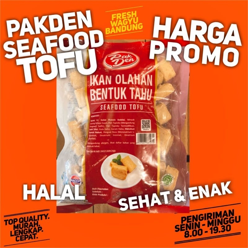 Jual PAKDEN SEAFOOD TOFU Tahu Baso Ikan MINI 500g Suki Shabu Steamboat ...