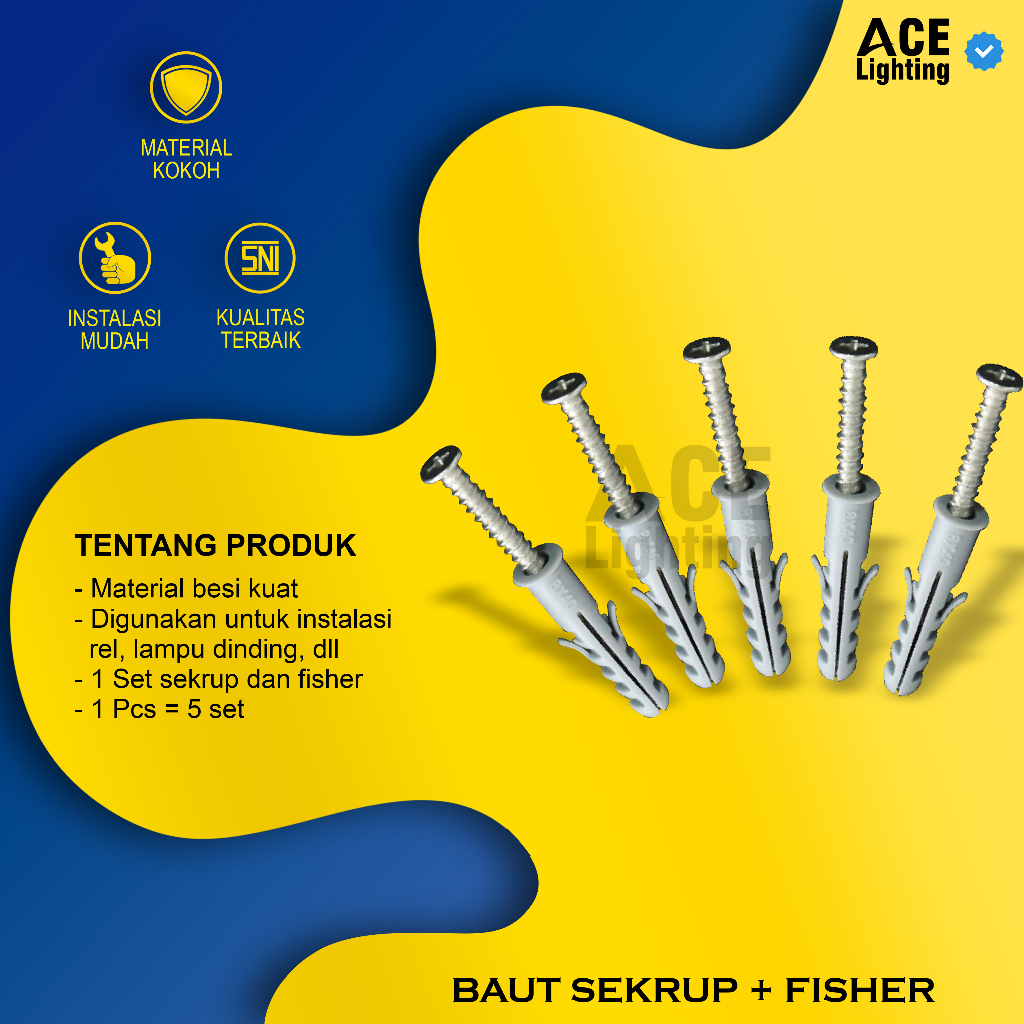 Jual Baut sekrup instalasi plus viser 1 set sekrup viser 3 Cm S6 ...