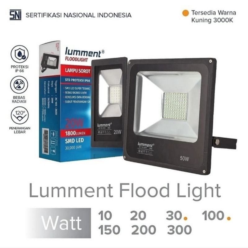 Jual Lampu Sorot LED 10W 20W 30W 50W Floodlamp Taman Floodlight Pancaran Kap Tembak Led Putih ...