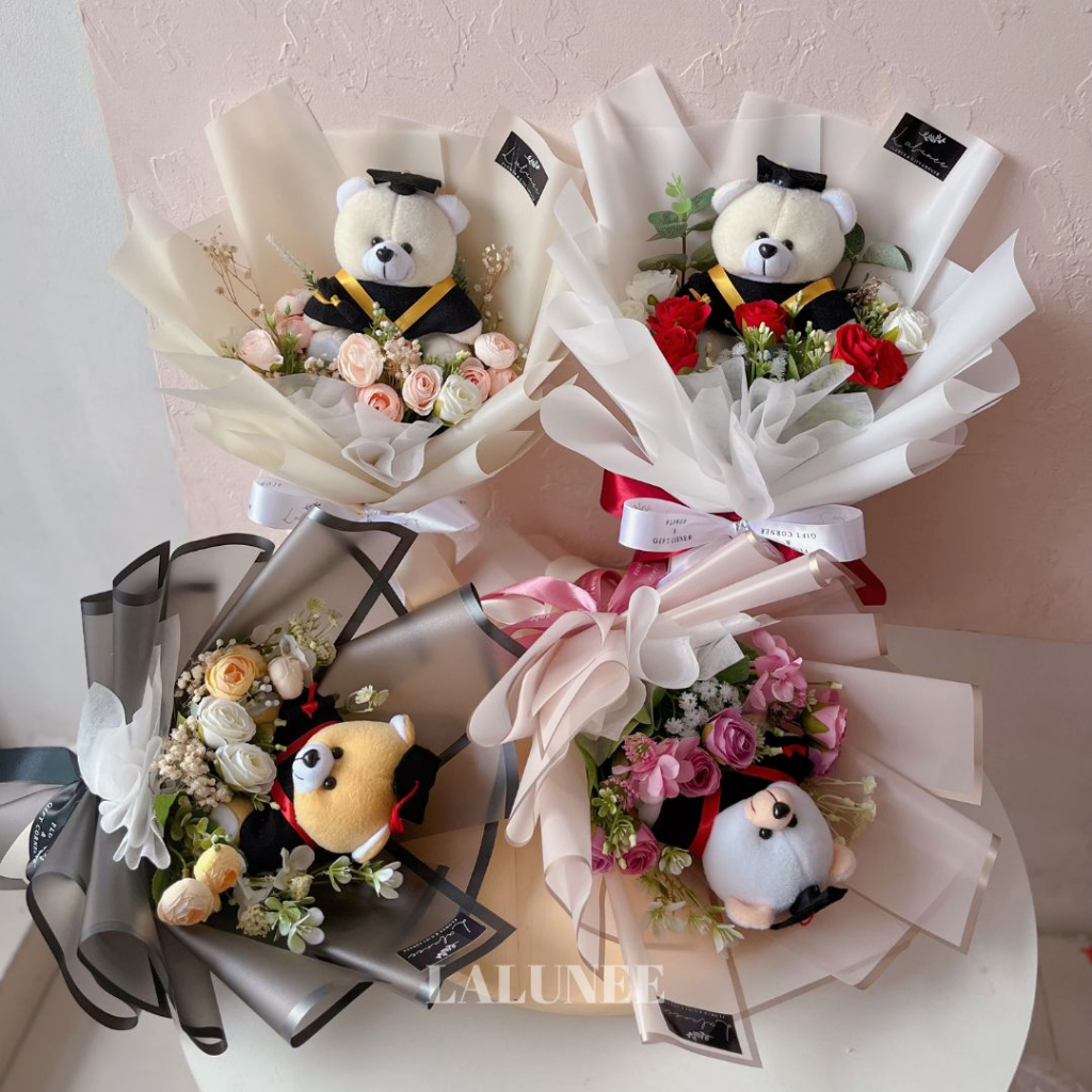 Jual Buket Bunga Wisuda Graduation Bouquet Kelulusan Bunga Ulang Tahun ...