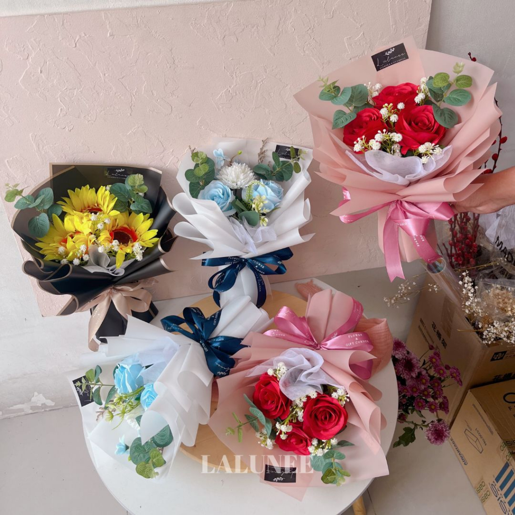 Jual BUKET BUNGA KECIL SMALL FLOWER BOUQUET ARTIFICIAL MURAH READY ...