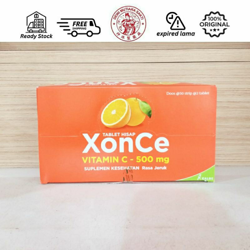 Jual 1 BOX XONCE 50 strip 100 tablets Vitamin C 500mg | Shopee Indonesia