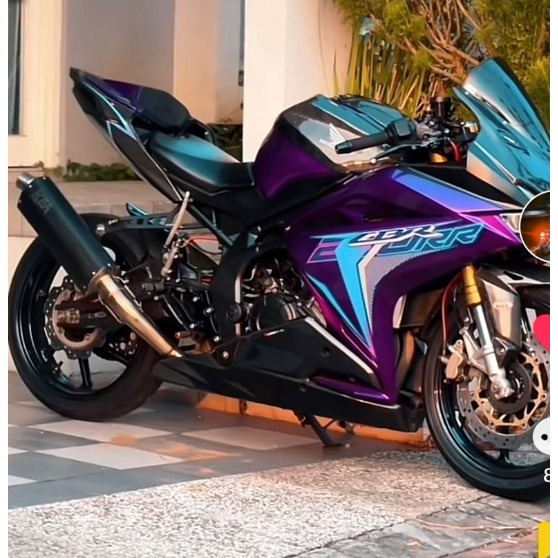 Jual STRIPING TRANSPARAN CBR250 UNGU SPLASH | Shopee Indonesia