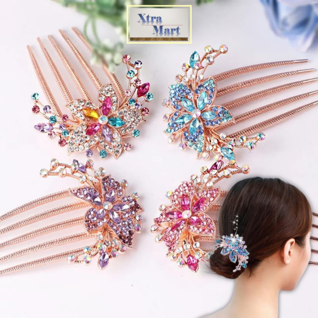 Jual XM - Sirkam Cantik Korean Style Tusuk Konde Cantik Mahkota Rambut ...