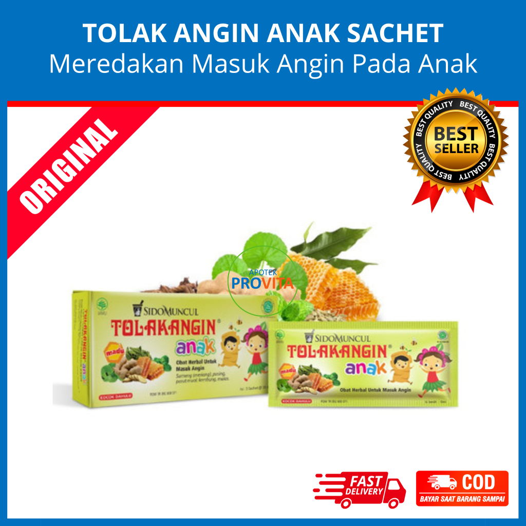 Jual TOLAK ANGIN ANAK SACHET - Obat herbal Masuk Angin Pada Anak ...