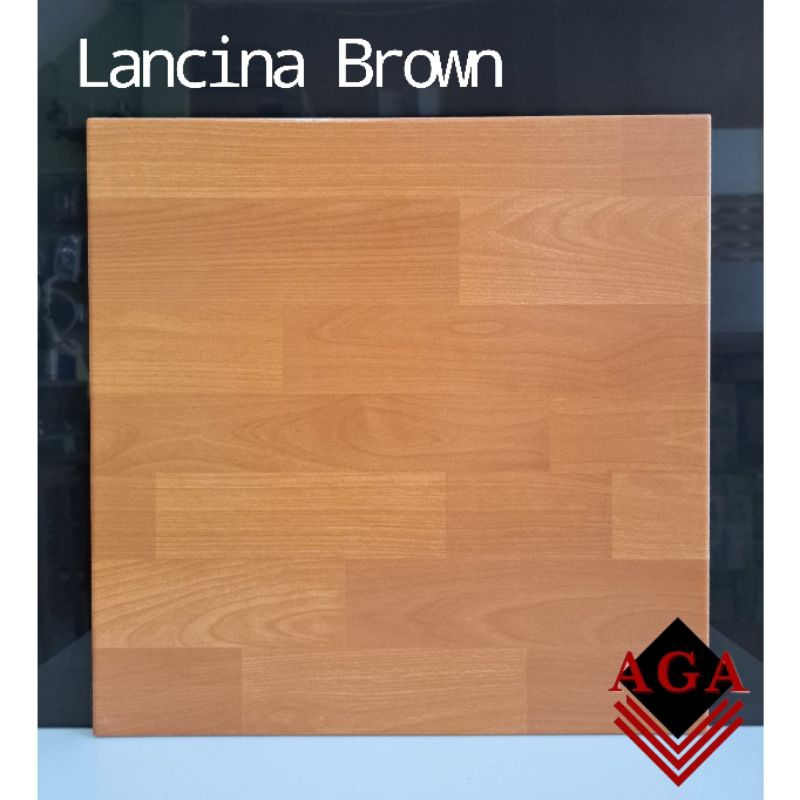Jual KERAMIK LANTAI 40X40 LANCINA BROWN | Shopee Indonesia