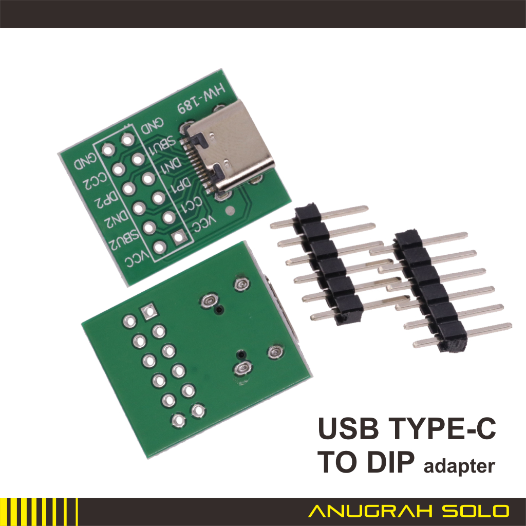 Jual PCB USB TYPE C to DIP USB Type-C Female to DIP Adapter | Shopee Indonesia