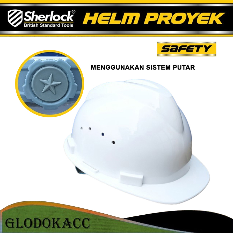 Jual Helm Proyek Safety V-Guard Virgin ABS Part Fastrack Sherlock ...
