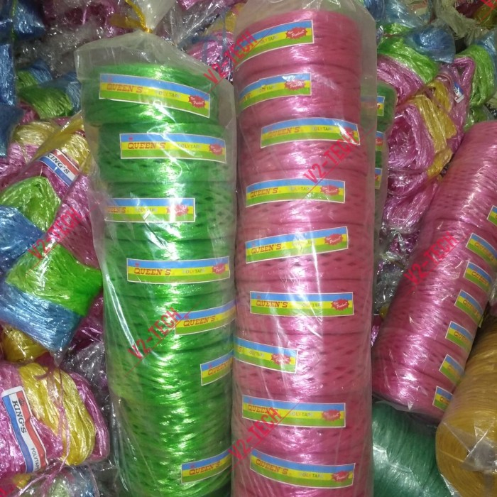 Jual Tali Plastik/Tali Rafia Warna 500 Gram Merk Queen's | Shopee Indonesia