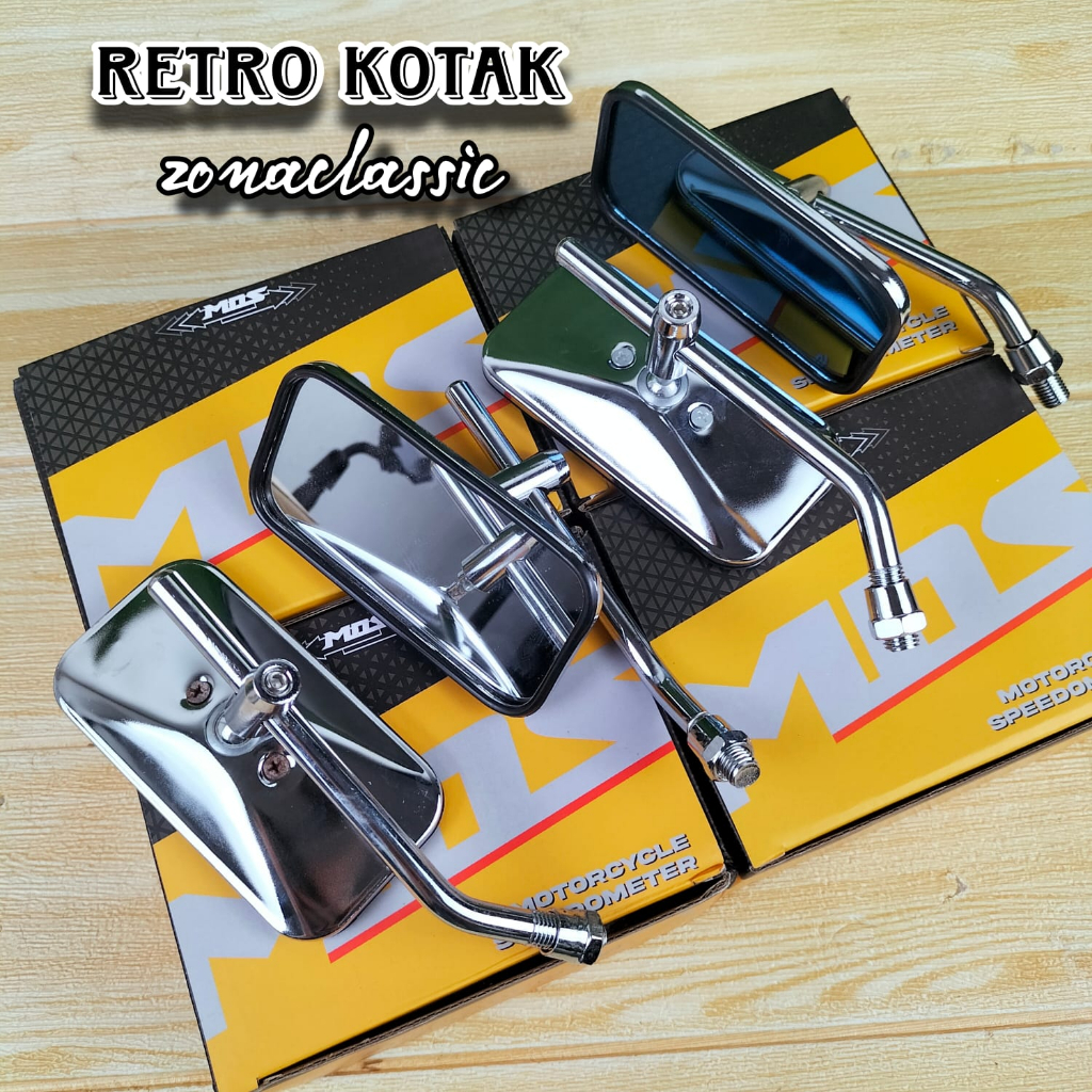 Jual Spion CB 100 125 Retro KOTAK Classic Honda Sepion Klasik Set C70 ...