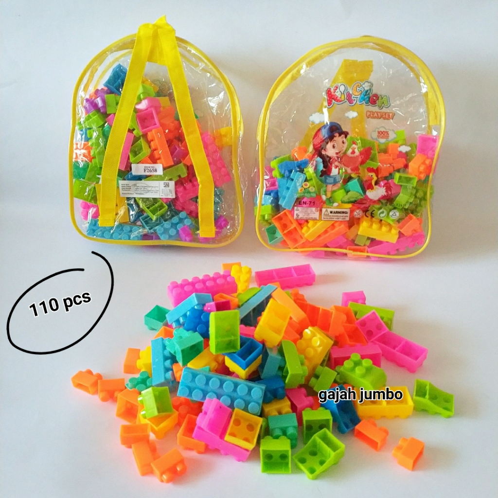 Jual Mainan Block Susun Anak Tas Ransel Selempang Block Besar | Shopee ...
