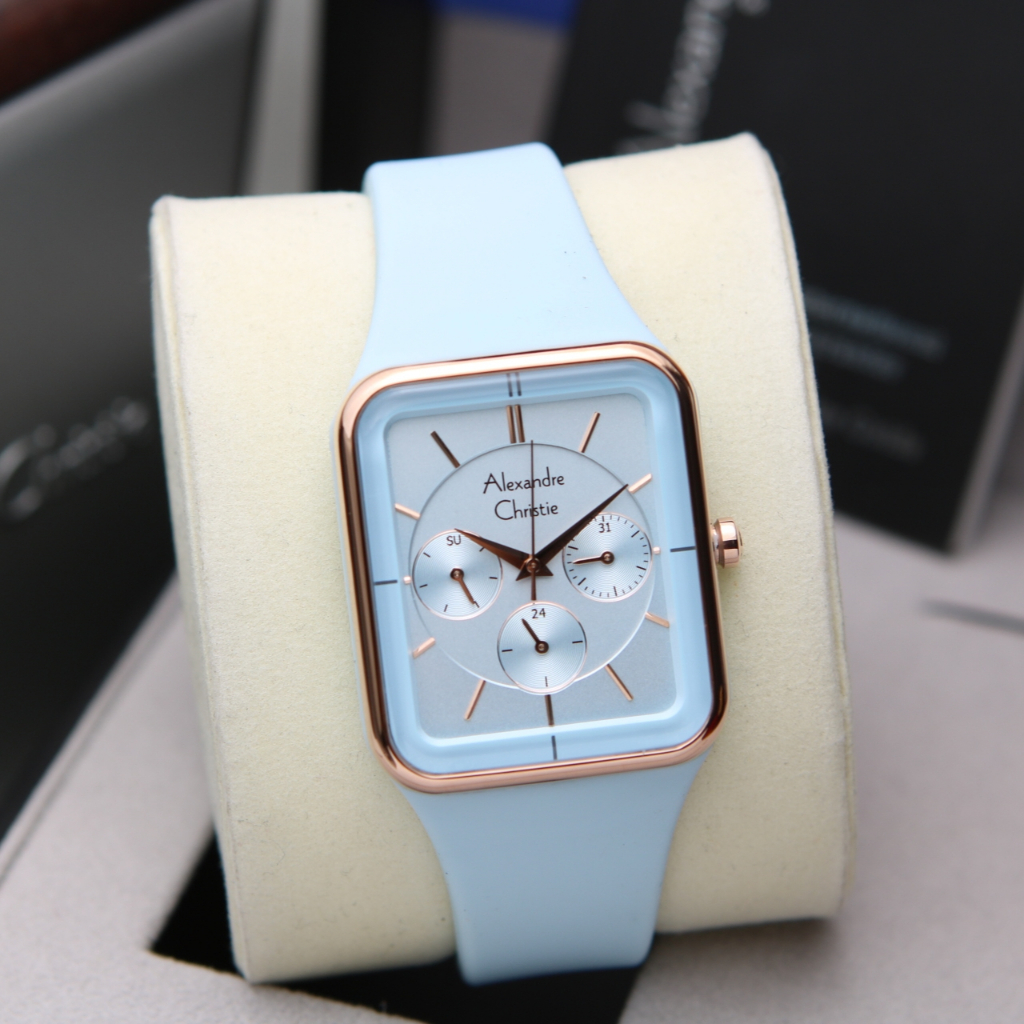 Jual TERBARU JAM TANGAN ALEXANDER CHRISTIE WANITA ORIGINAL TALI RUBBER ...