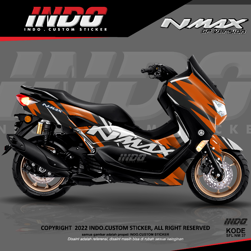 Jual decal nmax new old stiker nmax murah kode SFL NM 37-2 | Shopee ...