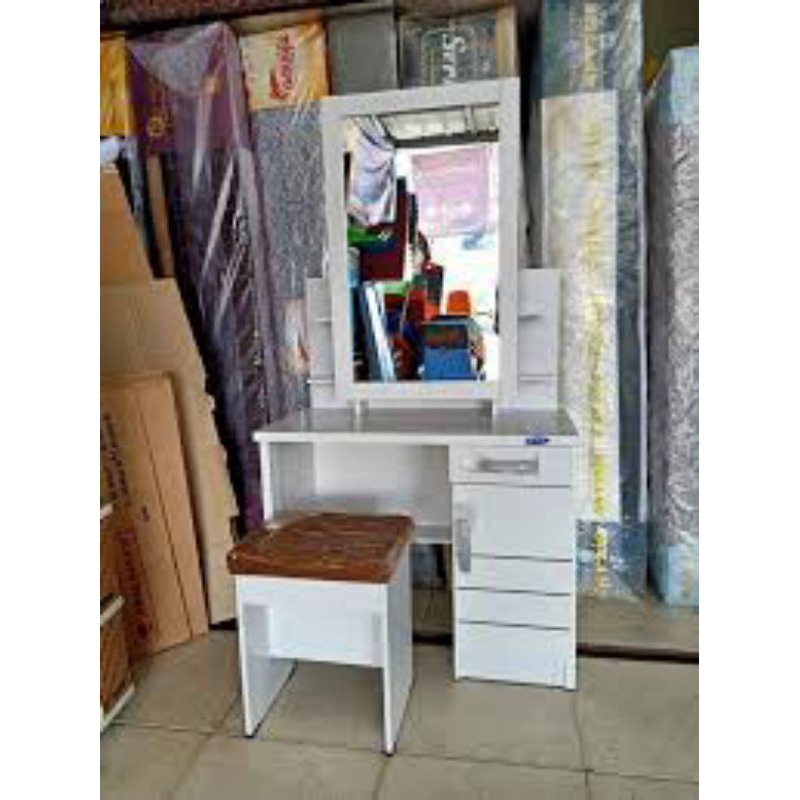 Jual meja rias sliding putih olimpic | Shopee Indonesia