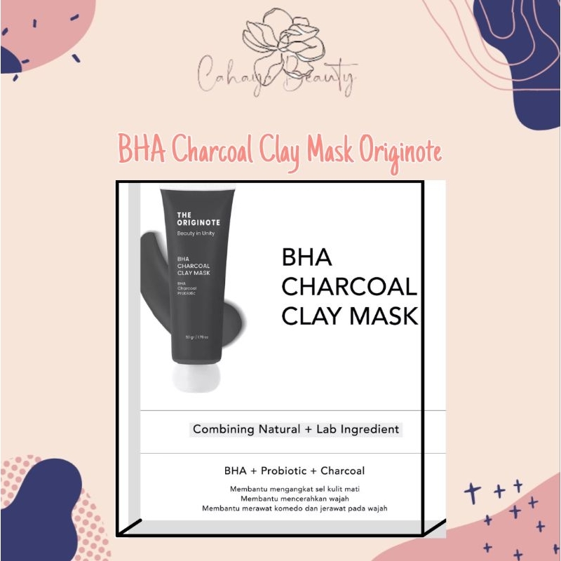 Jual Original! The Originote BHA Charcoal Clay Mask BPOM/ Masker Wajah ...