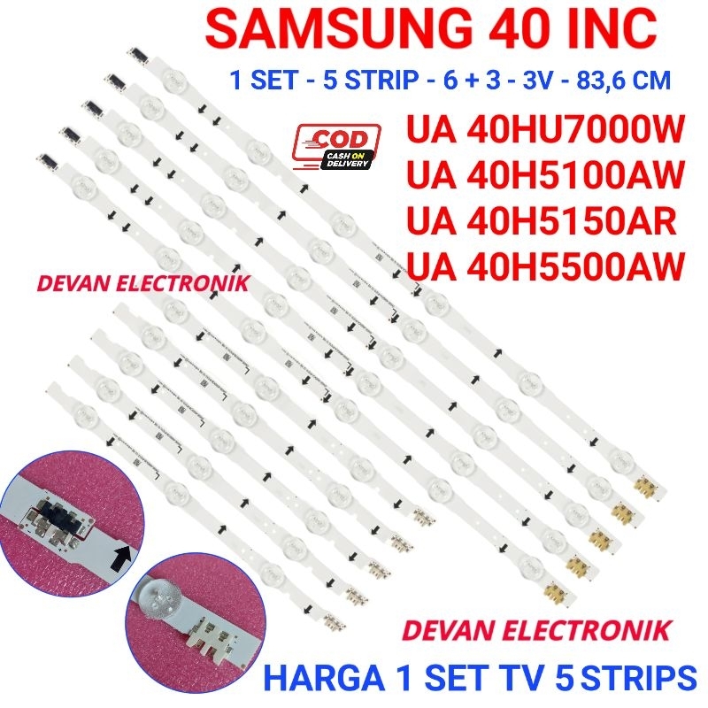 Jual BACKLIGHT TV SAMSUNG 40IN UA-40H5000 UA-40H5500AW UA-40H5100AR UA-40H5150AR LED TV 40INCH ...
