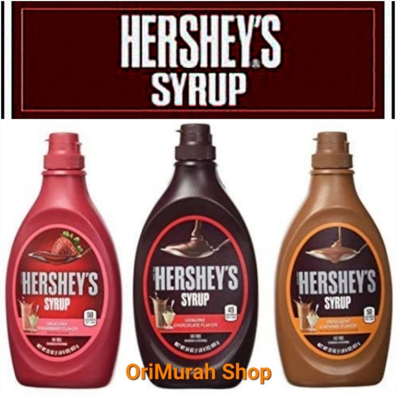 Jual Hershey's Syrup Chocolate Strawberry Caramel Hershey Sirup Toping ...