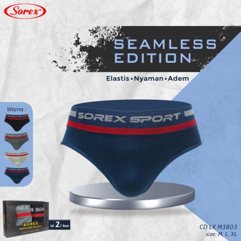 Jual Sorex Man M3803 | 1 Box CD / Celana Dalam Sempak Pria Dewasa ...