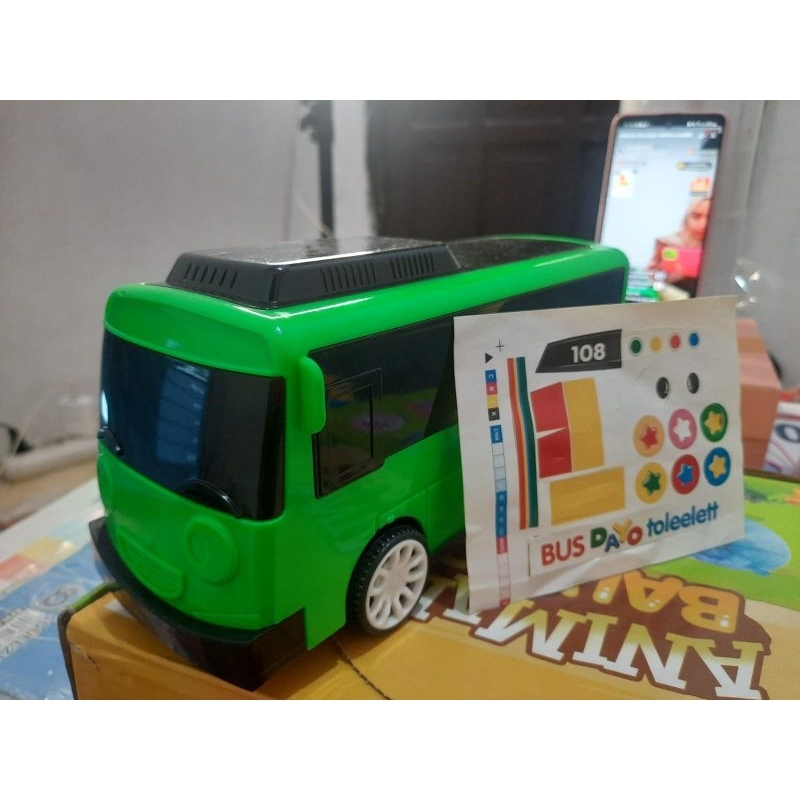 Jual Mainan Bis Bus Toya Doya Ready Sticker Sedang | Shopee Indonesia
