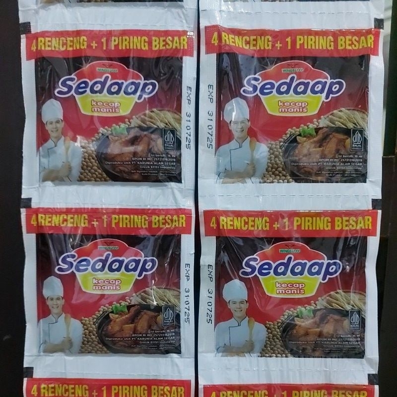 Jual Kecap Sedap 500 an 16 ml Sachet Kecil Renceng Renteng | Shopee ...